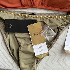 Vix | Swim | Vix Color Block Studded Bikini With A Full Bottom Dl ...